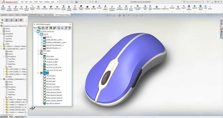 SOLIDWORKS Tolerance Analysis | 3DCS Variation Analyst for SOLIDWORKS
