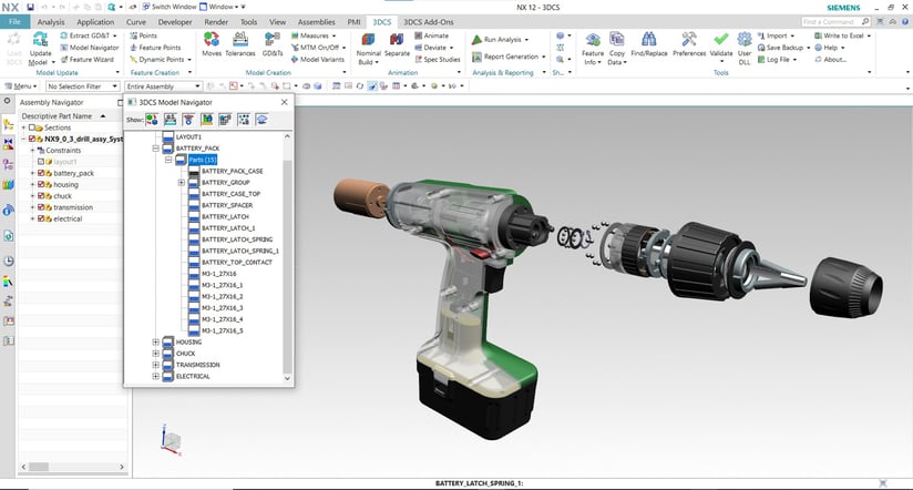 Siemens NX Integrated Tolerance Analysis | 3DCS Variation Analyst for NX