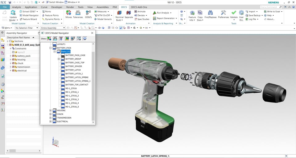 Siemens NX Integrated Tolerance Analysis | 3DCS Variation Analyst for NX