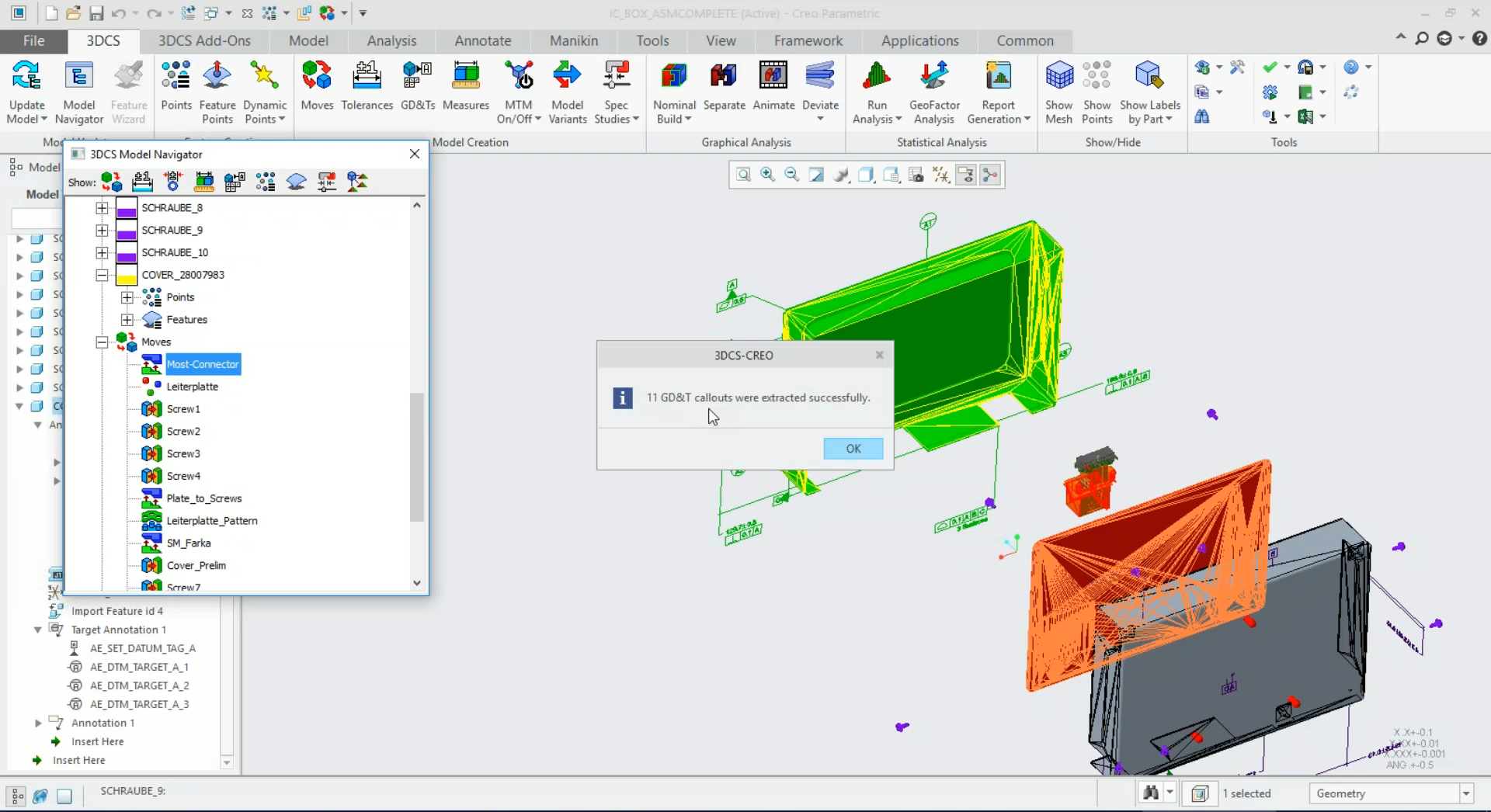 PTC Creo Integrated Tolerance Analysis | 3DCS Variation Analyst for Creo
