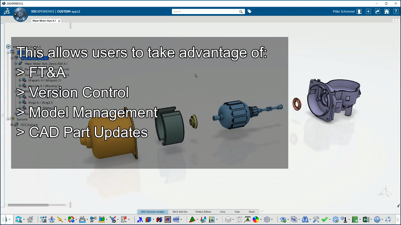CATIA 3DEXPERIENCE Integrated Tolerance Analysis | DCS